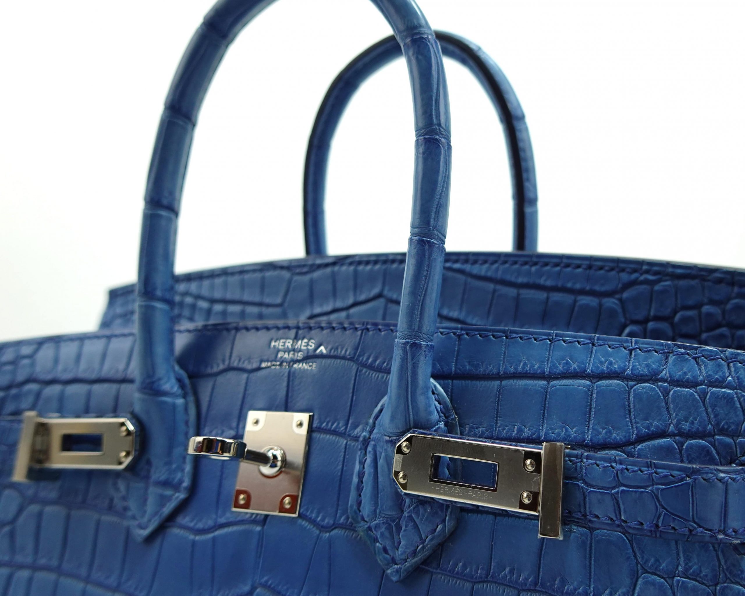 MCA Luxury Bags Hermès Birkin 25 Sellier Aizome Porosus Crocodile ...