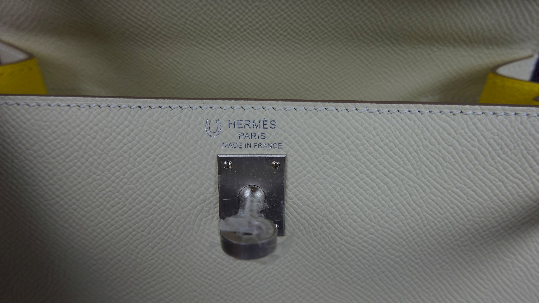 MCA Luxury Bags Sac Hermès Kelly 25 Commande Spéciale Natta et Jaune ...